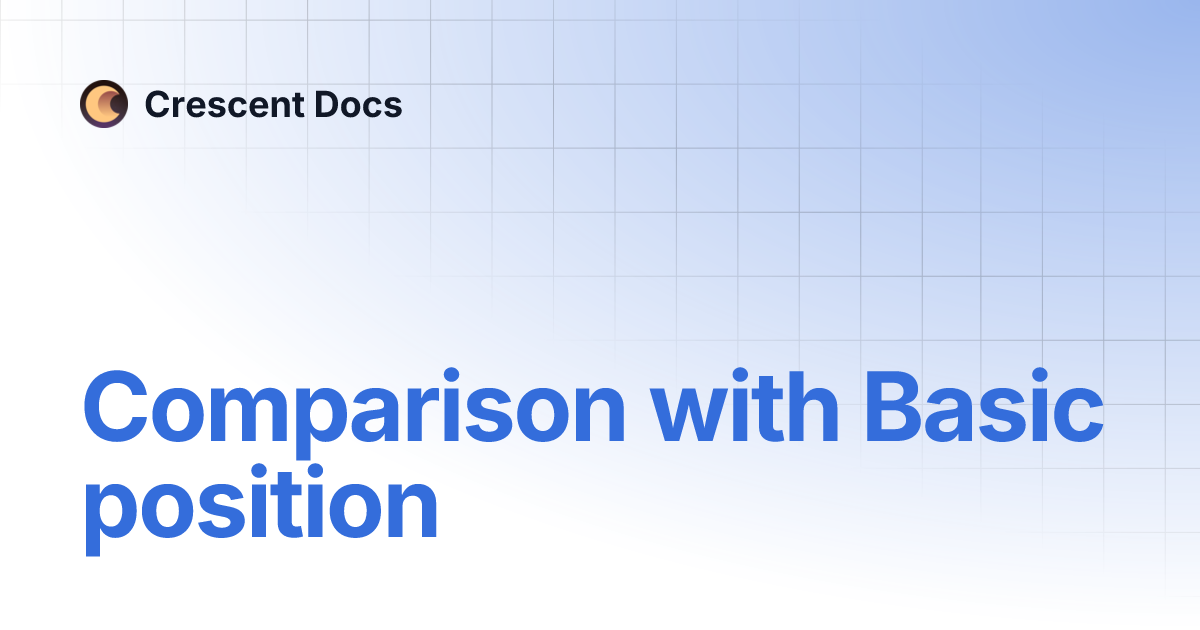 Comparison with Basic position | Crescent Docs